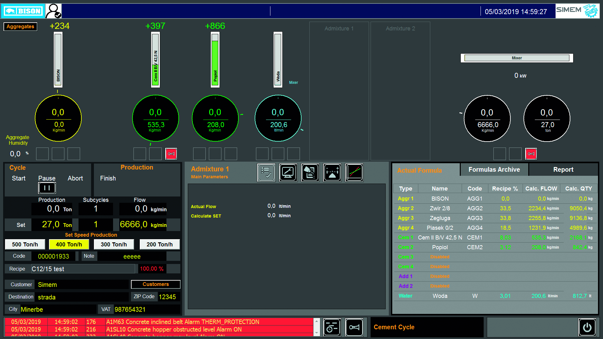 Super Mobile Batching Plant – BISON – Simem
